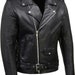 Leathers Men' Classic Side Lace Police Style Motercycle Jacket Coat - Etsy