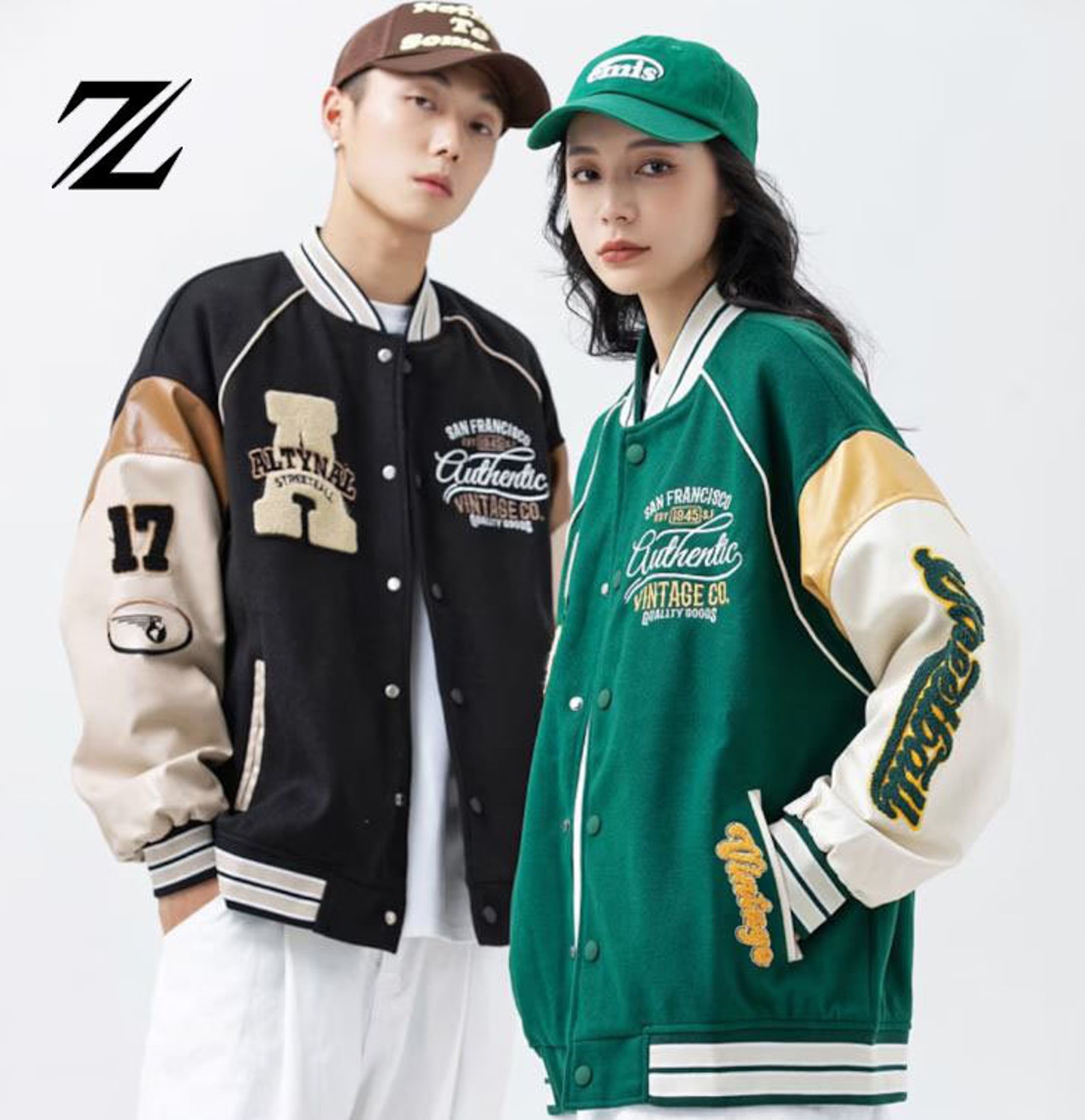 Embroidered Letterman Varsity Jacket • Gift for Friend • Letterman ...