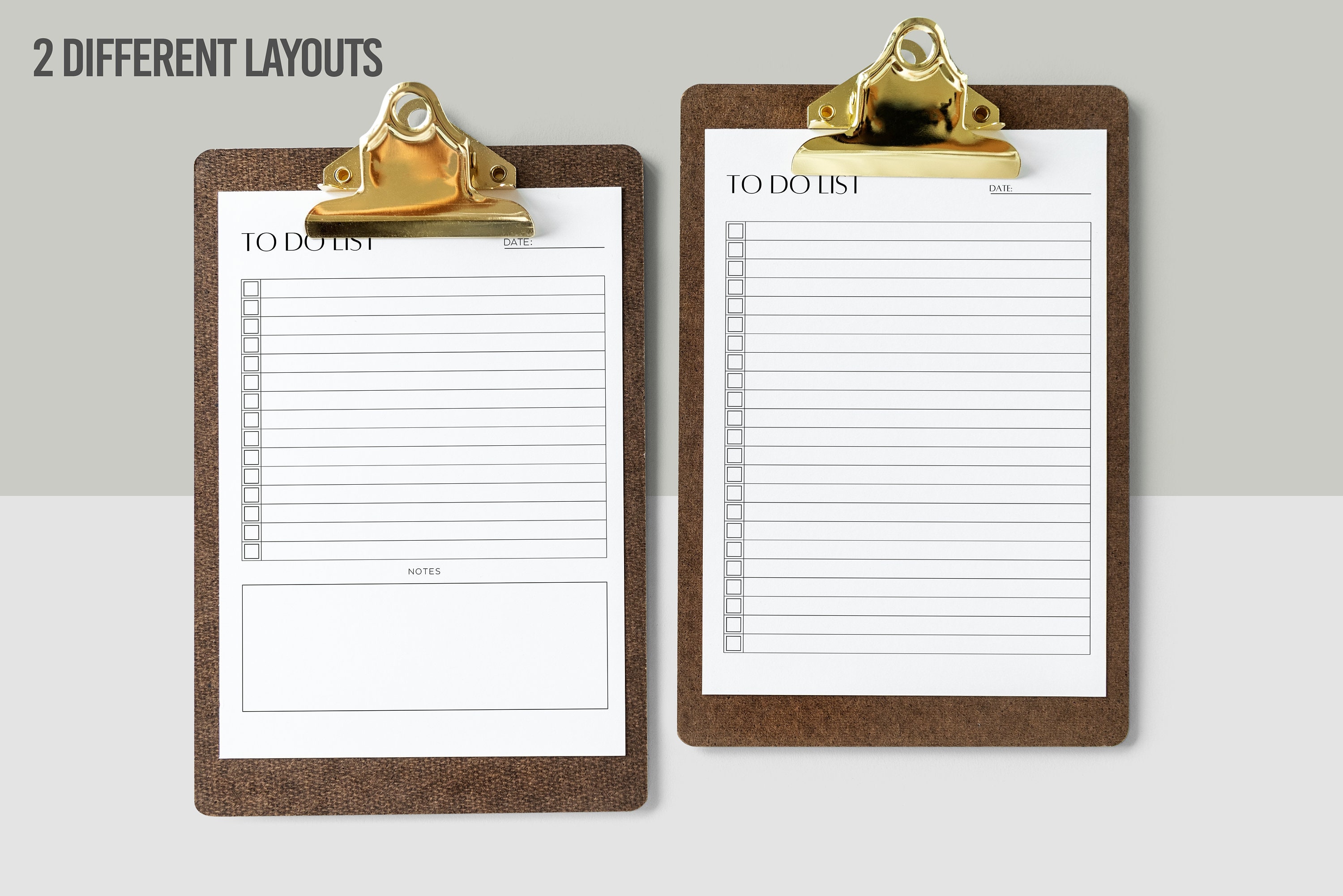 Minimalist To-do Lists 4 Sizes 2 Layouts PDF & JPG 600 DPI Digital ...