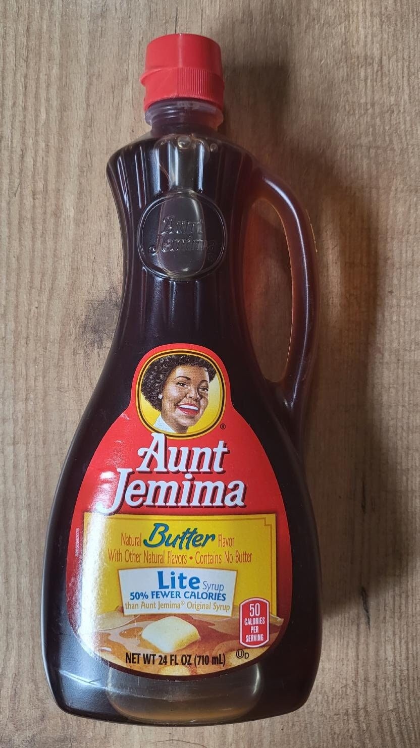 Aunt Jemima Collectible Syrup Bottles Rare Discontinued 24oz Butter Flavored Etsy