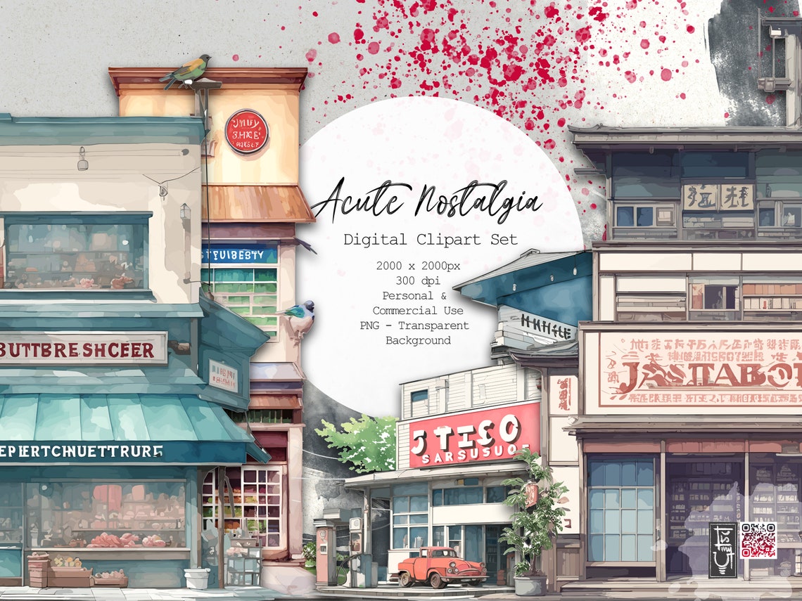 Acute Nostalgia Series - Sticker Sheet 1 | Digital Download ...