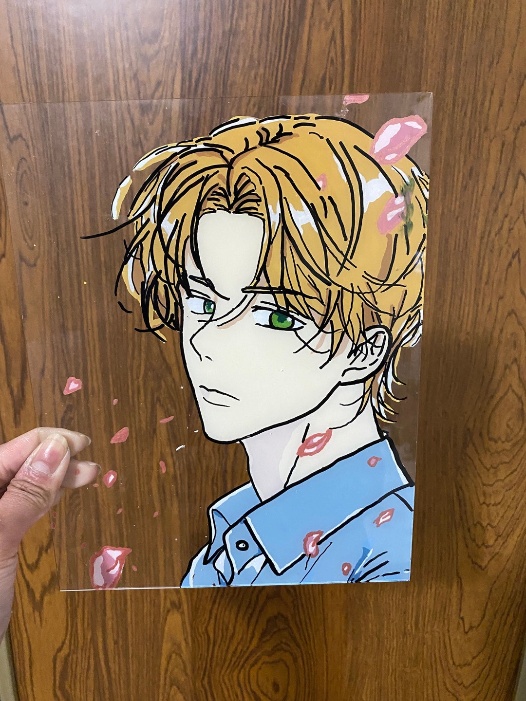 Glass Painting of Cain From the Manhwa Yours to Claim - Etsy