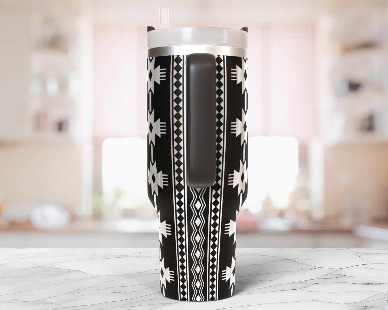 Aztec Tumbler Wrap SVG: Boho Mayan Laser Engraving Design (digital ...