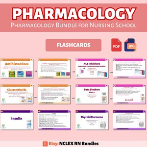 Complete Pharmacology Bundle for Nursing School & NCLEX - 400 ...
