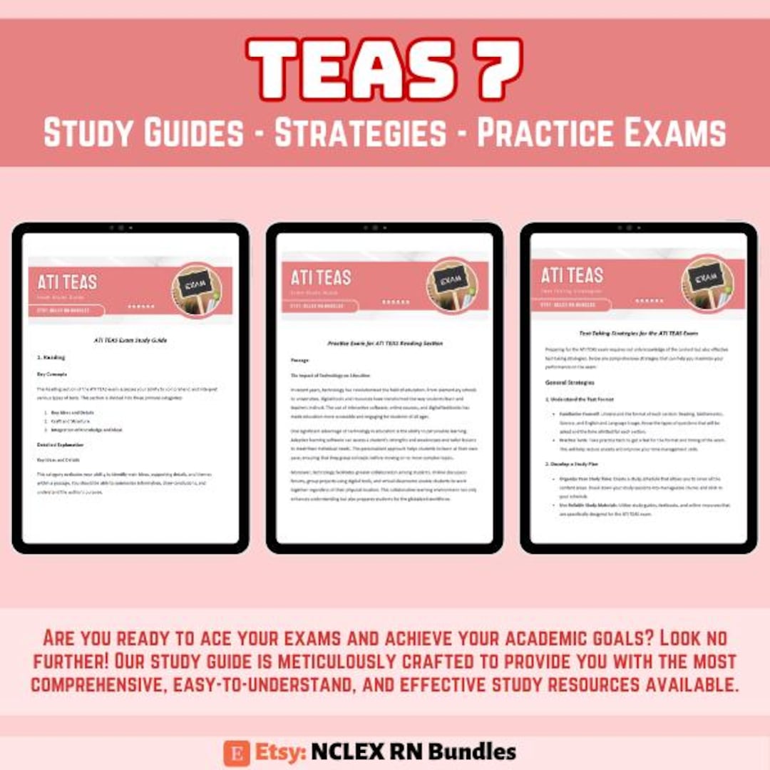 TEAS 7 Question Bank 2024-2025 [+2000 Questions] Instant Download - Etsy