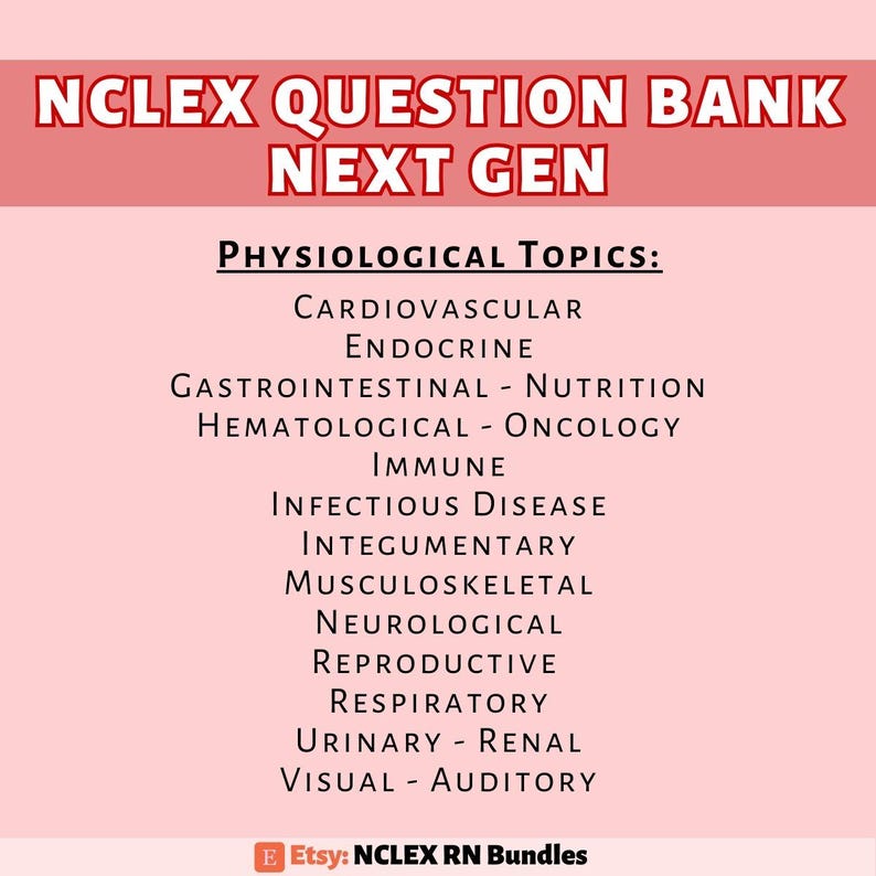 NCLEX Question Bank for Next Generation - Free Samples Included - NCLEX ...