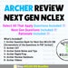 Archer Question Bank for Next Gen NCLEX-RN - Etsy