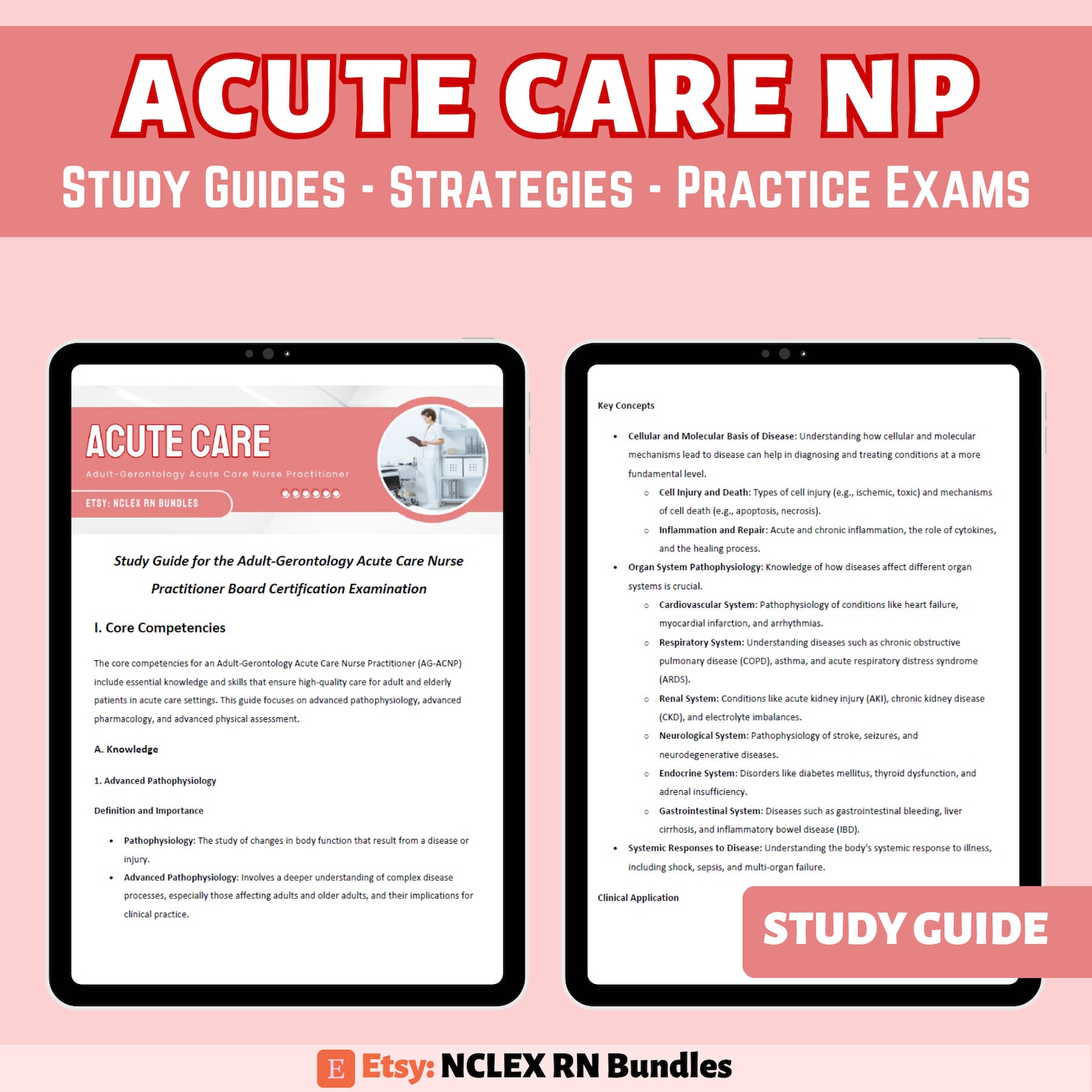Adult-gerontology Acute Care Nurse Practitioner Study Guide 2024-2024 + Practice Exam 200 ...