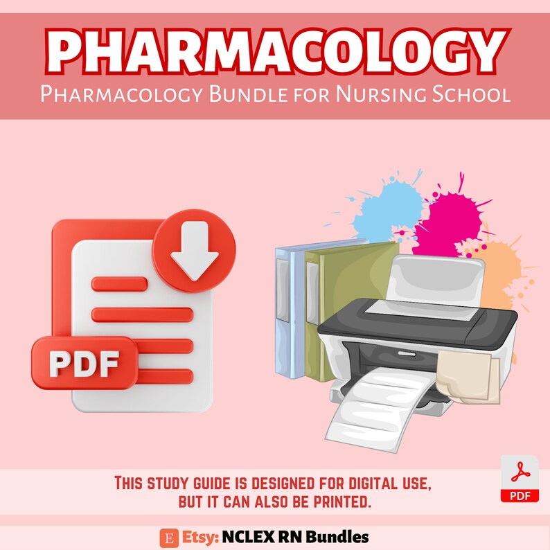 Complete Pharmacology Bundle for Nursing School & NCLEX - 400 ...