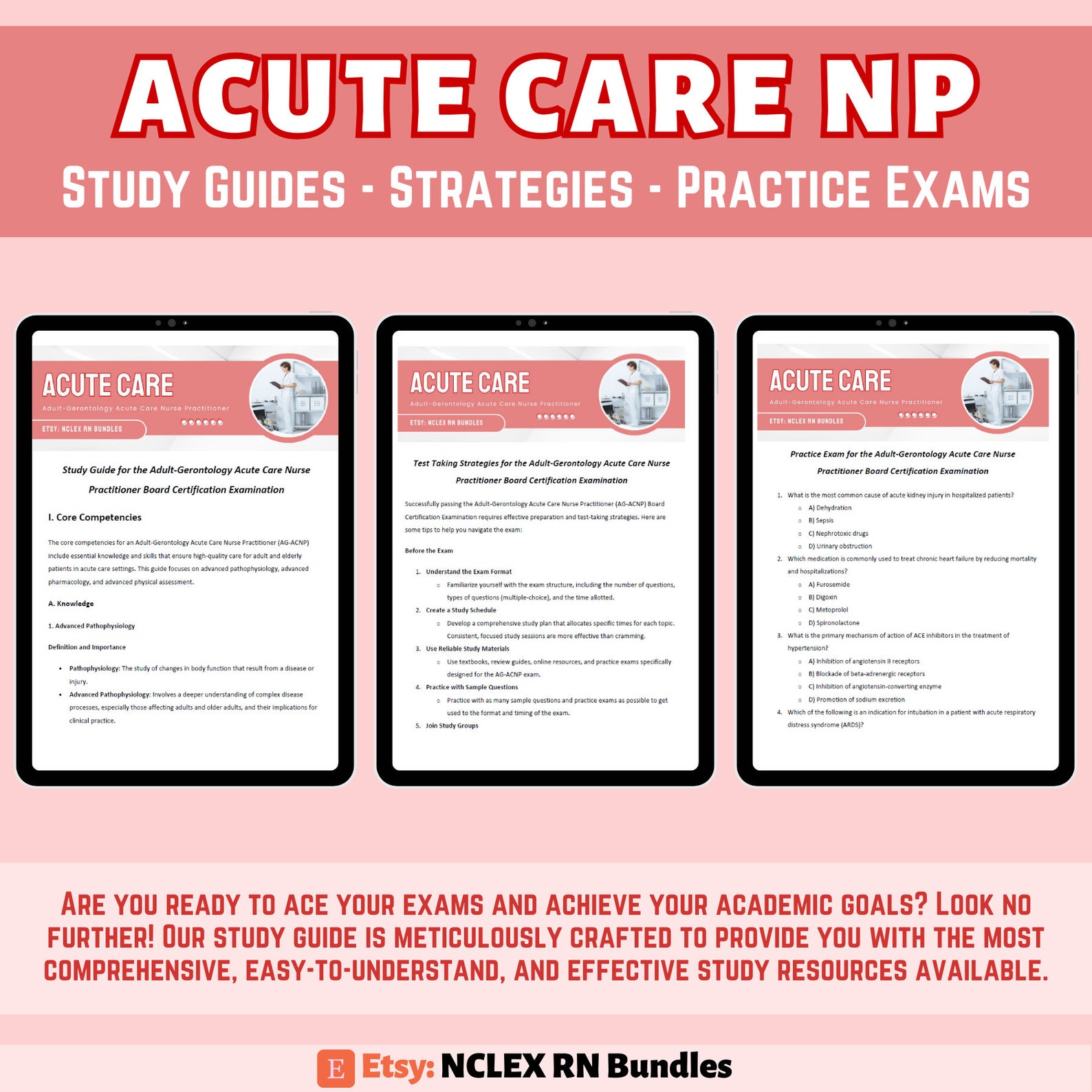 Adult-gerontology Acute Care Nurse Practitioner Study Guide 2024-2024 ...