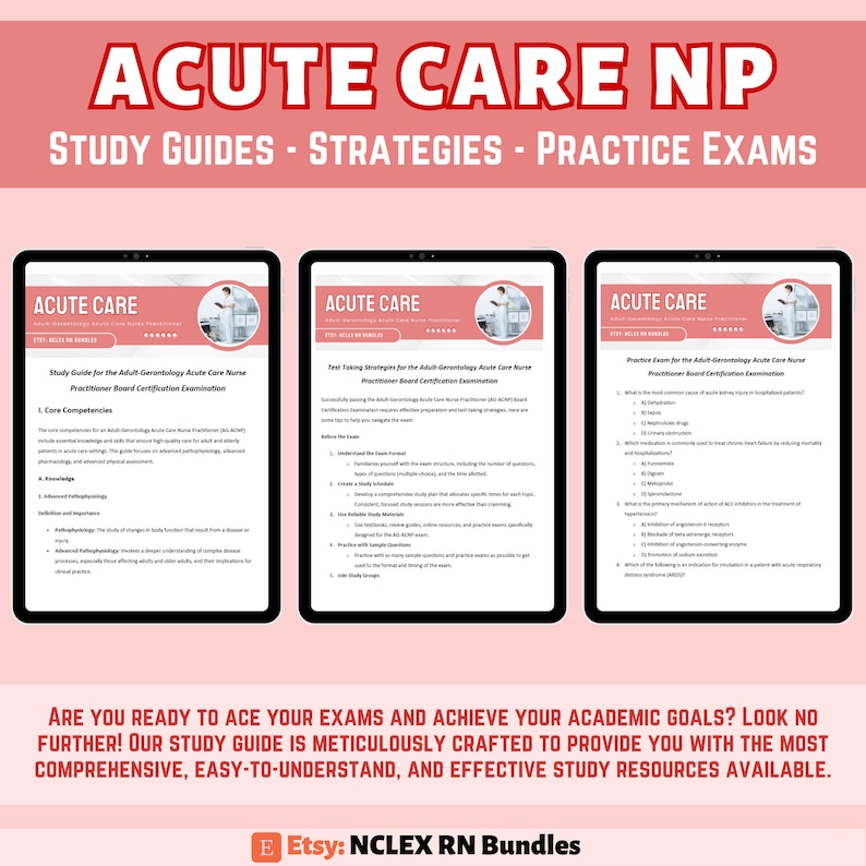 Adult-gerontology Acute Care Nurse Practitioner Study Guide 2024-2024 ...