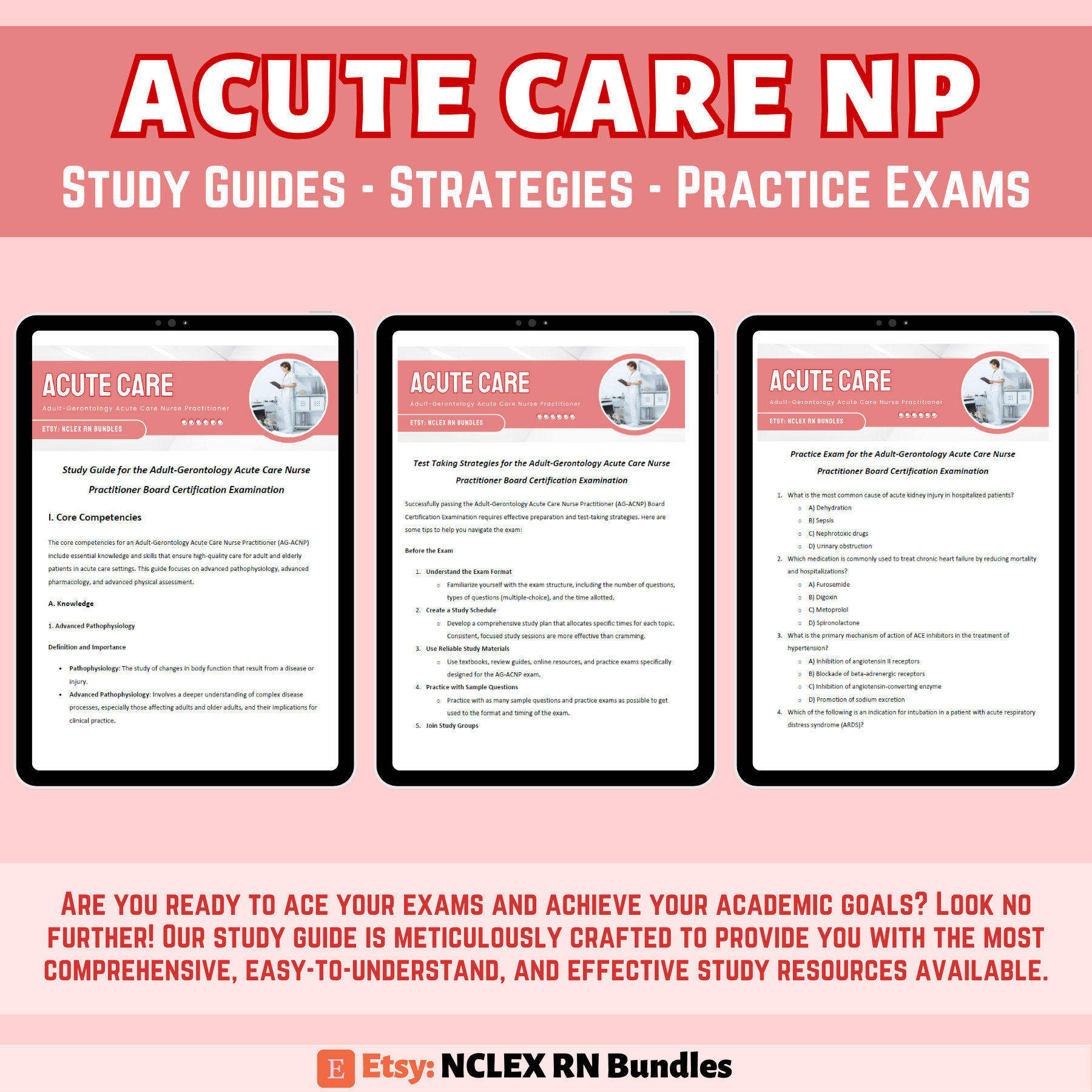 Adult-gerontology Acute Care Nurse Practitioner Study Guide 2024-2024 ...