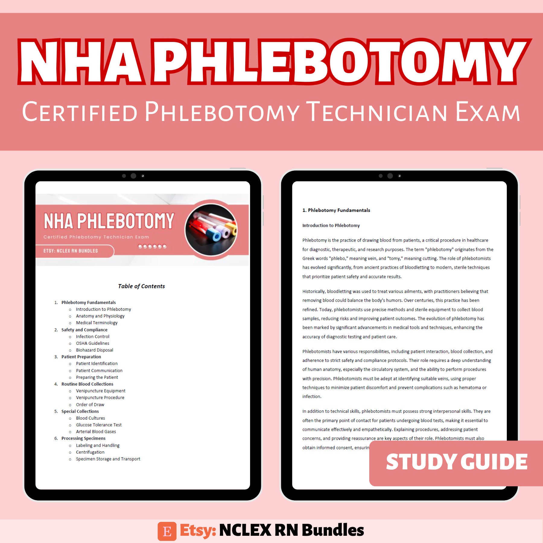 Certified Phlebotomy Technician Exam Bundle 2024-2025 - Instant ...