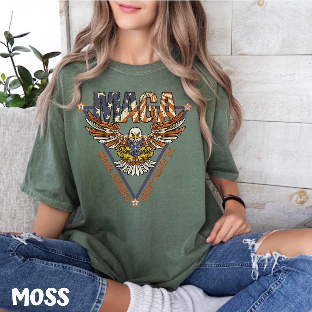 Vintage MAGA American Eagle Shirt, American Flag Shirt, Pro Trump Shirt ...