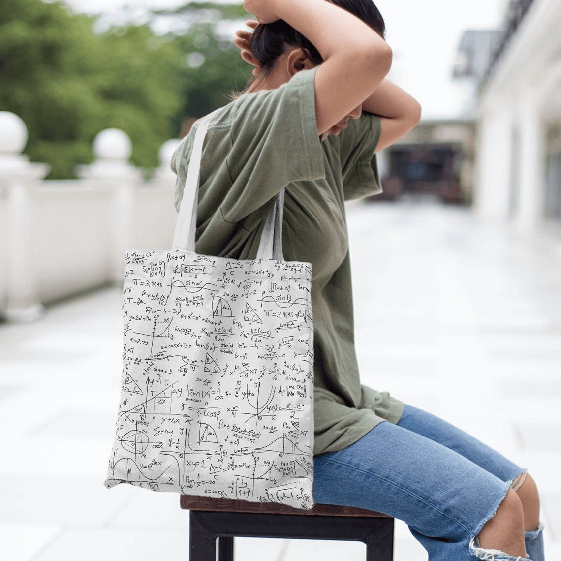 Math Equation Tote Bag, Math Nerd Gift, Collage Math Student Gift, Math ...