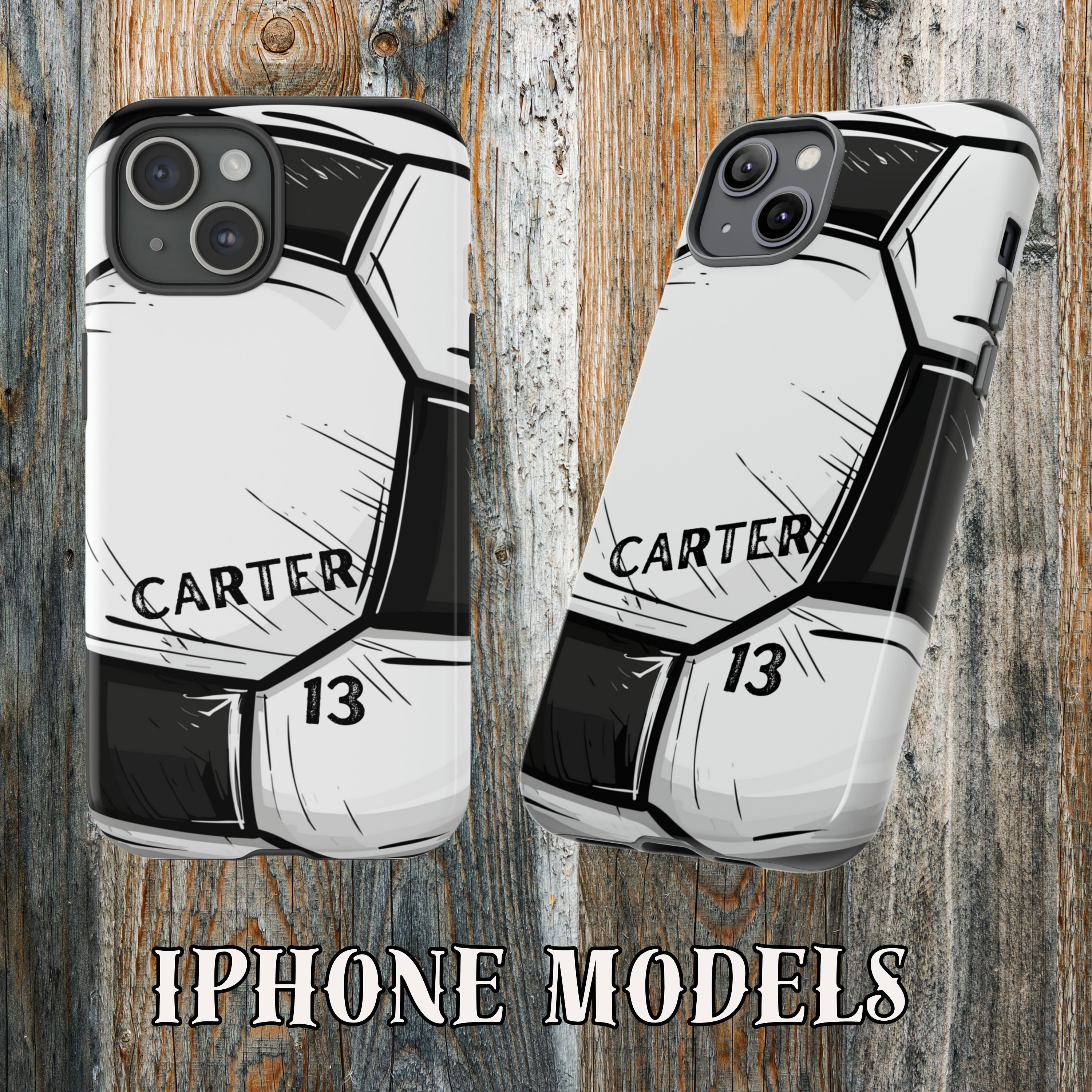 Custom Name Soccer Phone Case, Personalized Name & Number Soccer Player ...