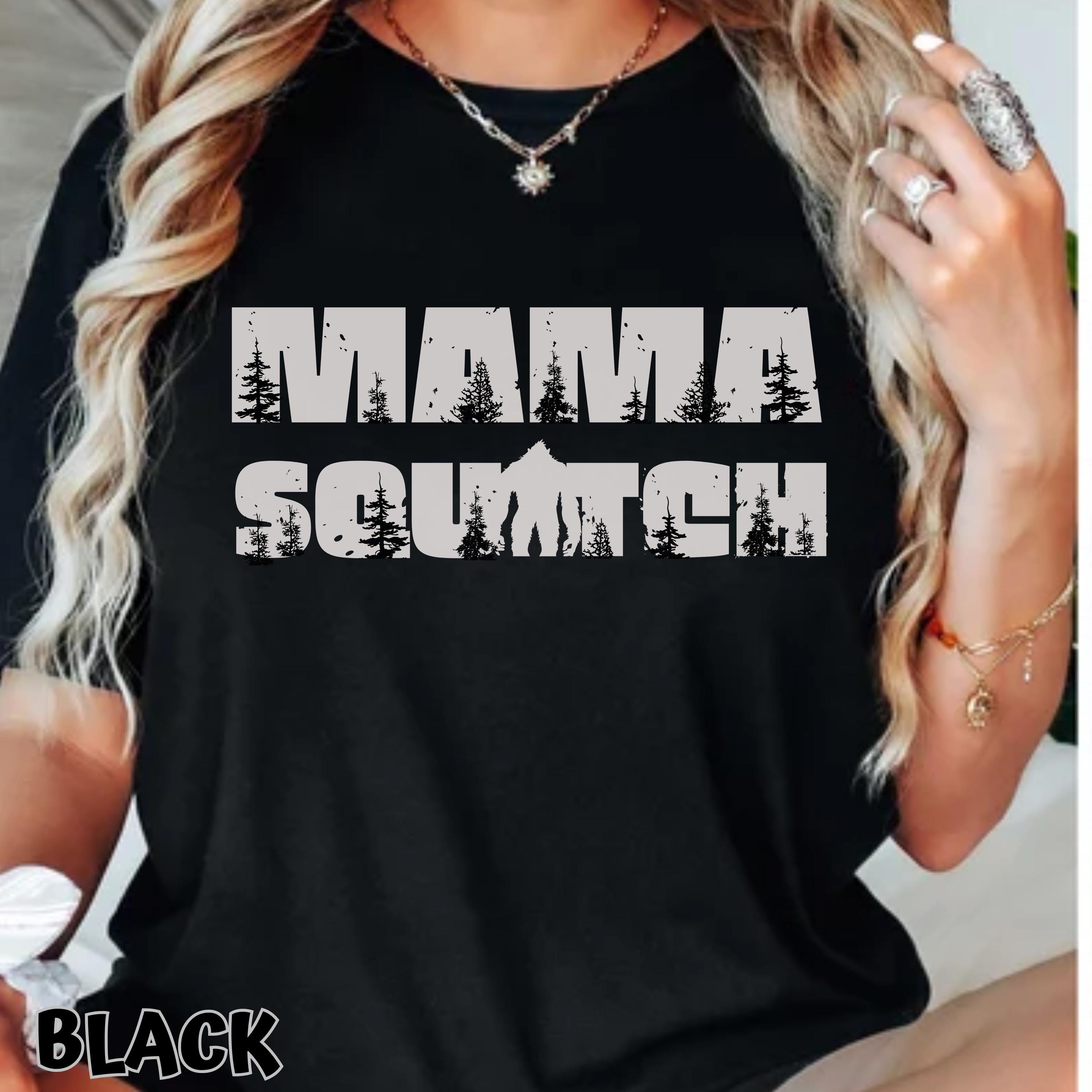 Retro Papa Squatch T-shirt, Sasquatch Dad Shirt, Funny Mama Big Foot ...