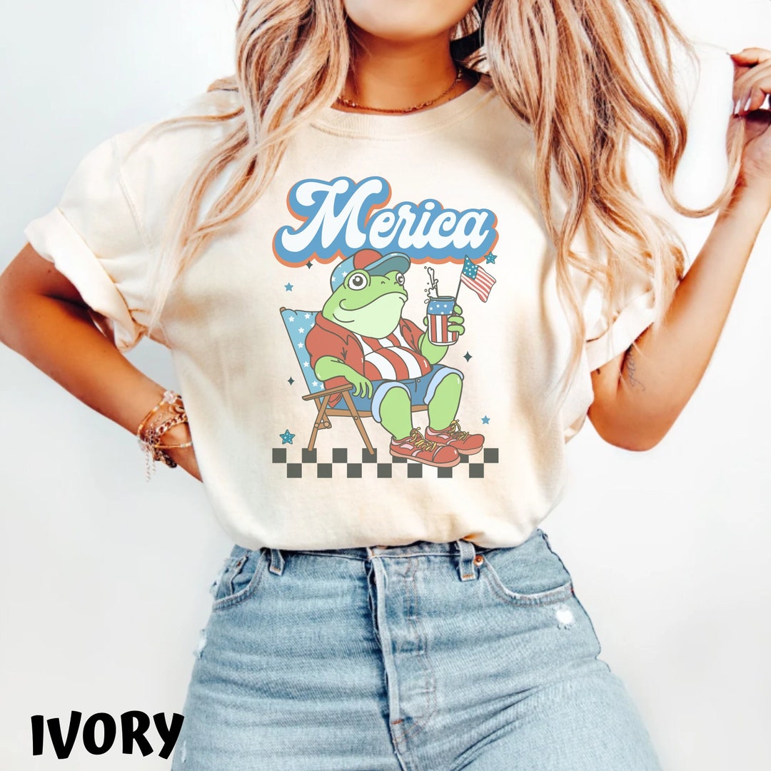 Retro Frog Merica Shirt, American Flag Shirt, Pro Trump Shirt, Trump ...