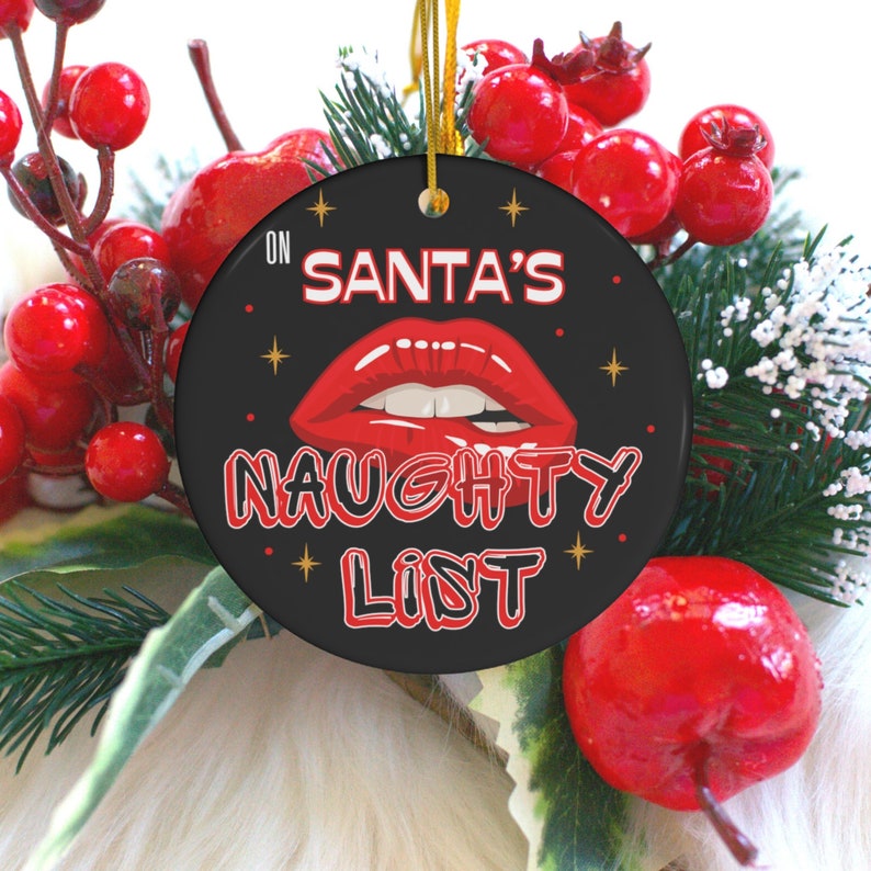Naughty List Christmas Ornament Sexy Christmas Ornament Smut Etsy