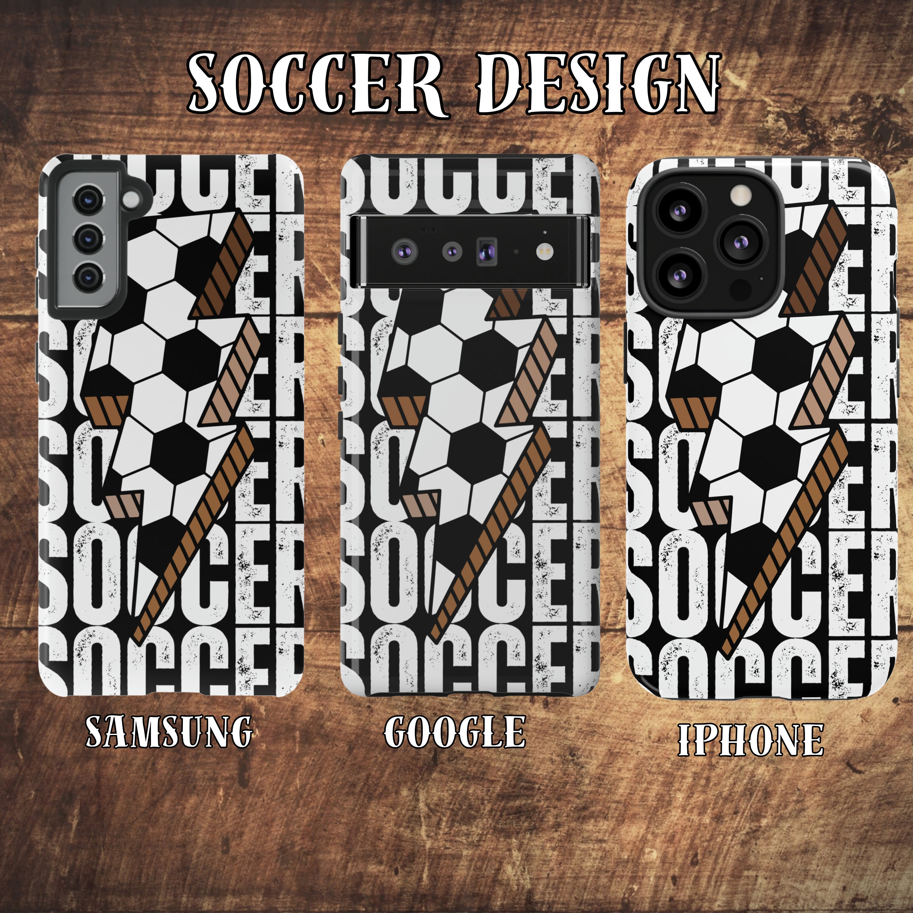 Lightning Bolt Sports Phone Case, Basketball Volleyball Soccer Baseball ...