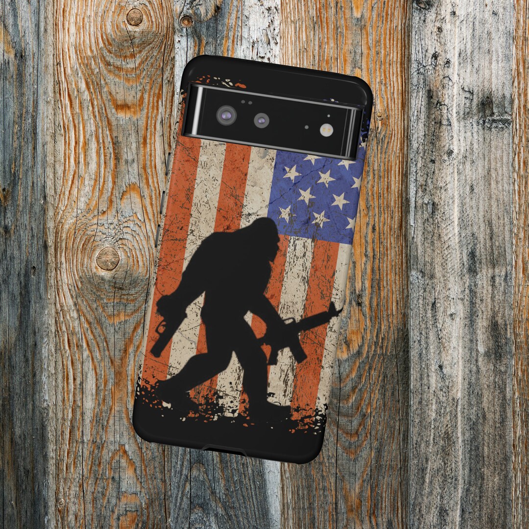 American Flag Sasquatch Pro Gun Phone Case, Come and Take It Phone Case ...