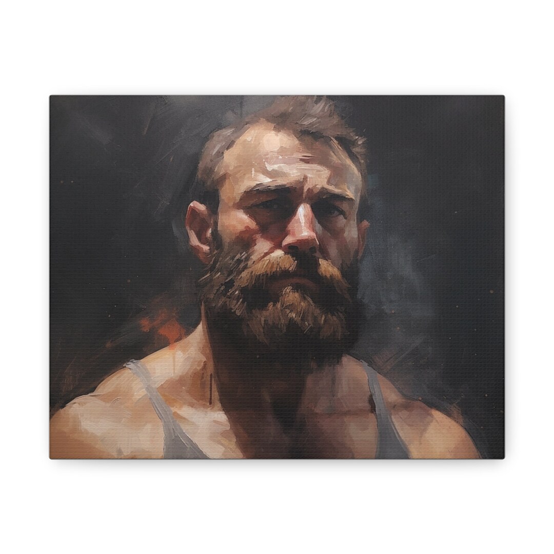 Resilient Spirit: the Unbreakable Man Canvas - Etsy