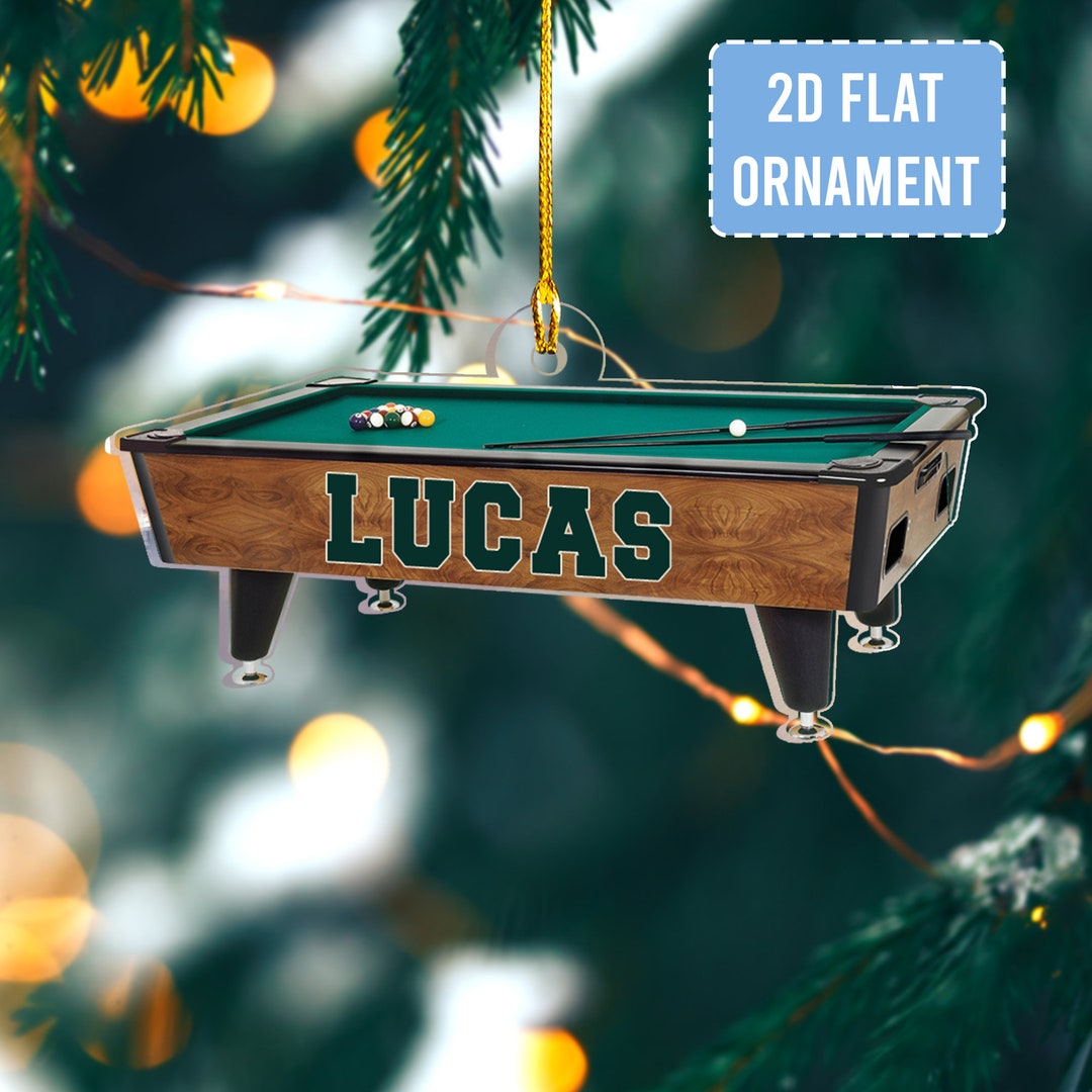 Personalized Name Billiards Ornament, Acrylic 2D Ornament,christmas ...