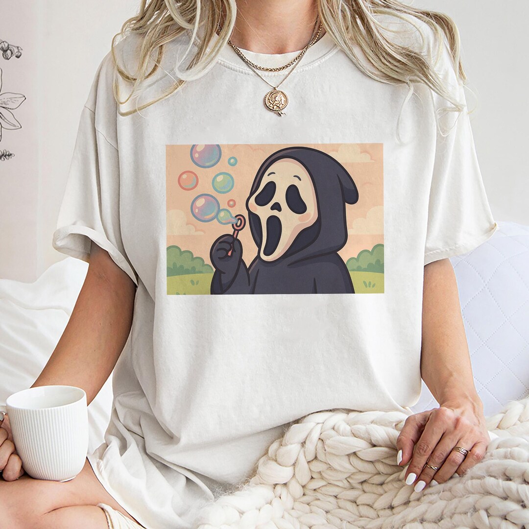 Cute Ghostface Bubble Shirt,trending Unisex Tee Shirt,unique Shirt Gift ...