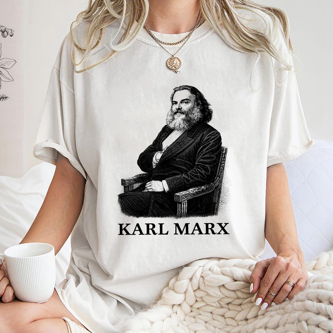 Karl Marx Vintage Portrait Shirt,classic Philosopher Art Tee ...