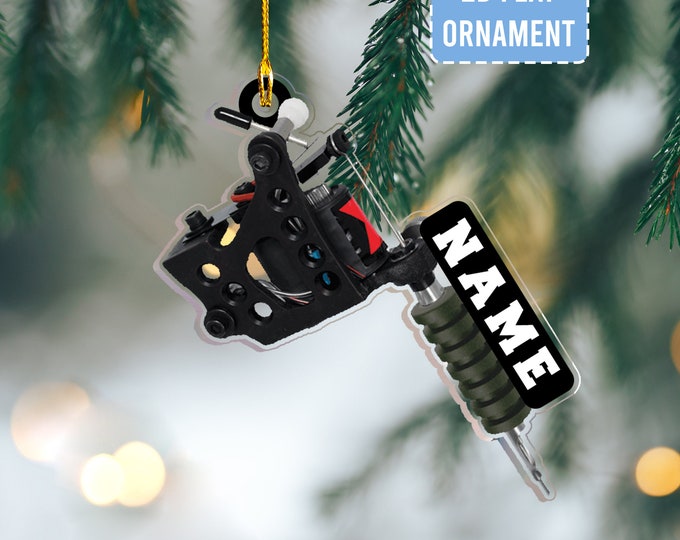 Tattoo Artist Christmas Ornaments Preschool Christmas Ribbon Ornament ...