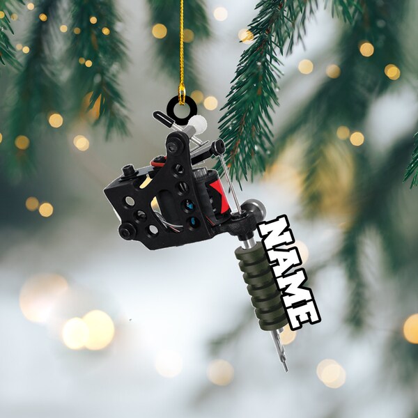 Tattoo Artist Christmas Ornaments 2 Tattoo Machine Tattoo Fog Machine ...