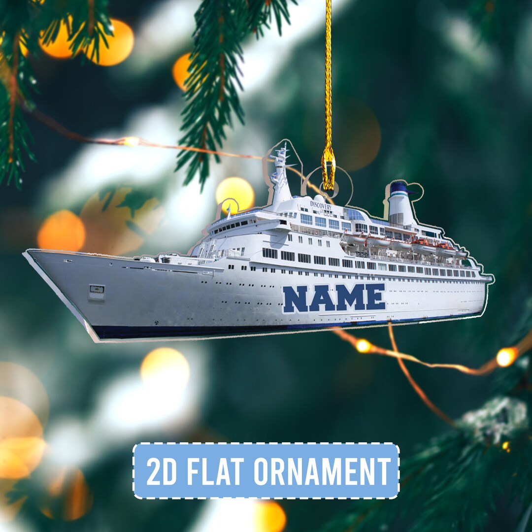 Personalized Cruise Ship Ornament,acrylic 2D Ornament,cruise Ship ...