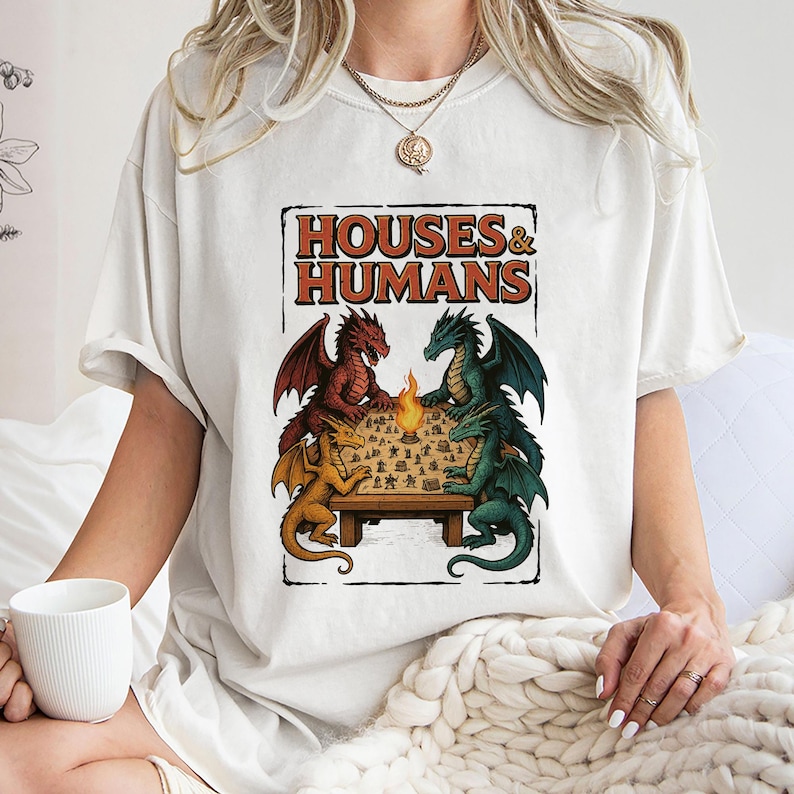 Houses and Humans Dungeons and Dragons Shirt, Trending Unisex Tee Shirt ...