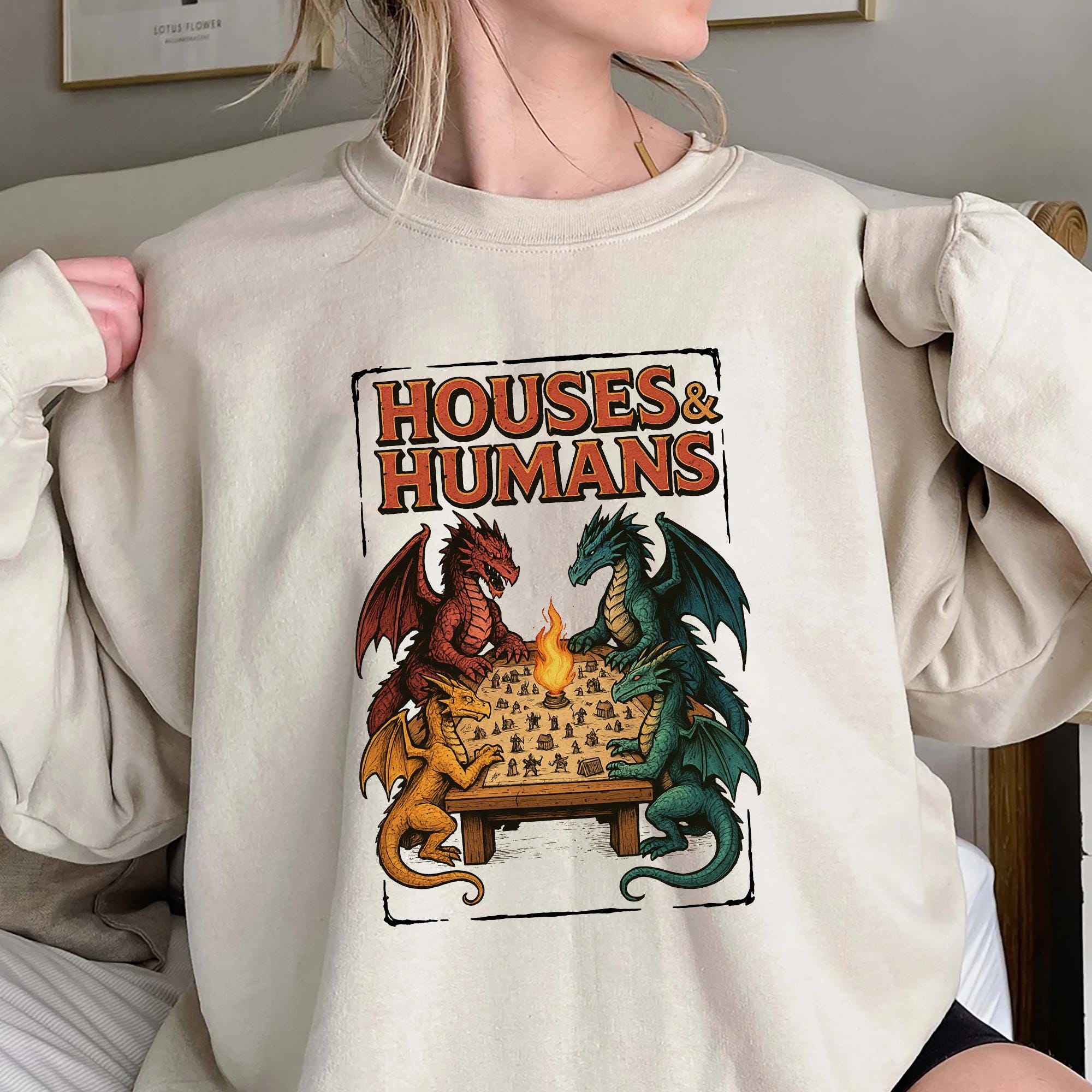 Houses and Humans Dungeons and Dragons Shirt, Trending Unisex Tee Shirt ...