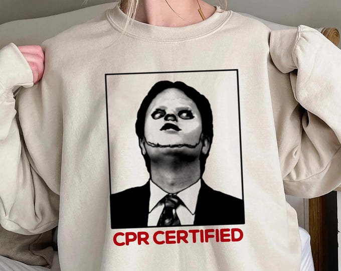 The Office Dwight Shrute CPR Funny Meme Enamel Pin Brooch Accessories ...