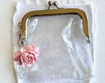 Mini Clear Clutch, Clear Coin Wallet, Transparent Coin Purse, Vegan ...
