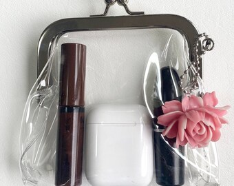 Mini Clear Clutch, Clear Coin Wallet, Transparent Coin Purse, Vegan ...