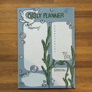 Hammerhead Shark-themed Daily Planner Notepad | Fully Recyclable ...