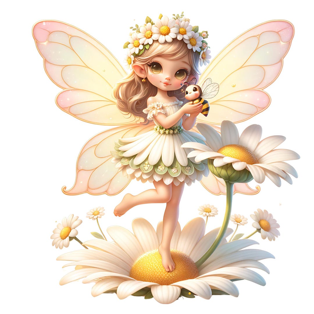 Bee Fairy Clipart 12 PNG Bee Fairy Watercolor Bee Fairies Clipart, Bee ...
