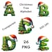 Christmas Alphabet, Christmas Tree Alphabet, Letters Png, Alphabet Png ...
