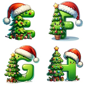 Christmas Alphabet, Christmas Tree Alphabet, Letters Png, Alphabet Png ...