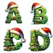 Christmas Alphabet, Christmas Tree Alphabet, Letters Png, Alphabet Png ...