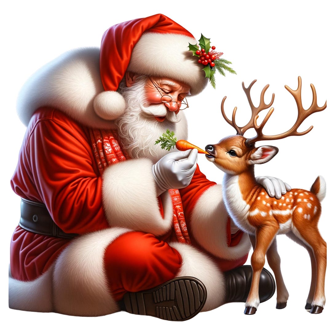 Santa Clipart | Santa Clipart Bundle | 14 High-quality Designs ...