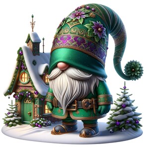 Christmas Gnome Clipart Bundle, Gonk Gnome Png Graphics, Christmas ...
