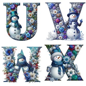 Christmas Alphabet, Snowman Alphabet, Letters Png, Alphabet Png ...