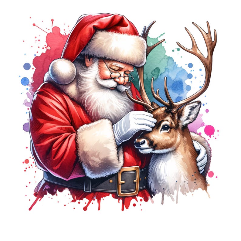 Santa Clipart | Santa Clipart Bundle | 11 High-quality Designs ...