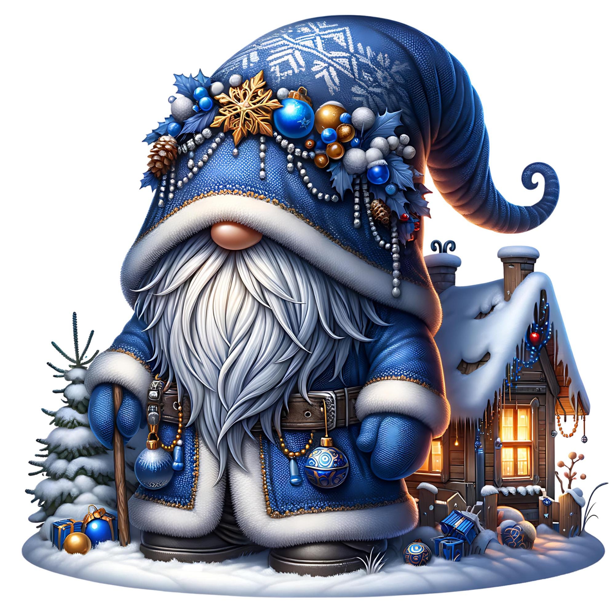 Christmas Gnome Clipart Bundle, Winter Gnome Png Graphics, Christmas ...