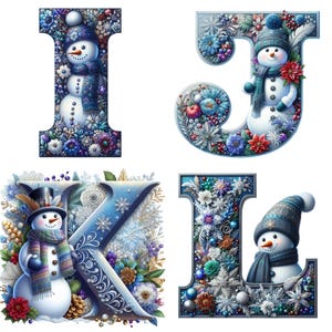 Christmas Alphabet, Snowman Alphabet, Letters Png, Alphabet Png ...