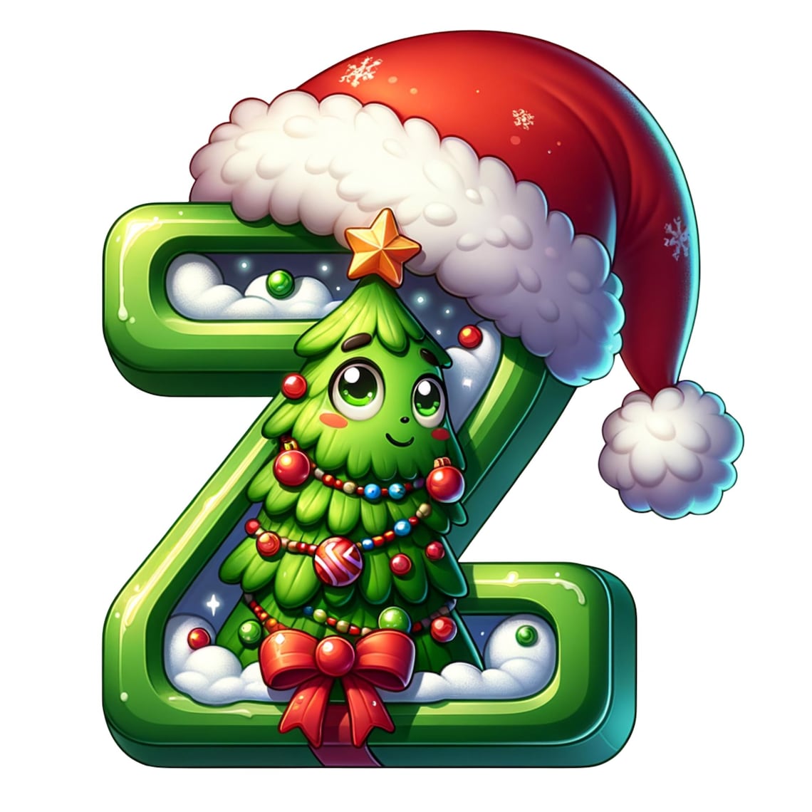 Christmas Alphabet, Christmas Tree Alphabet, Letters Png, Alphabet Png ...