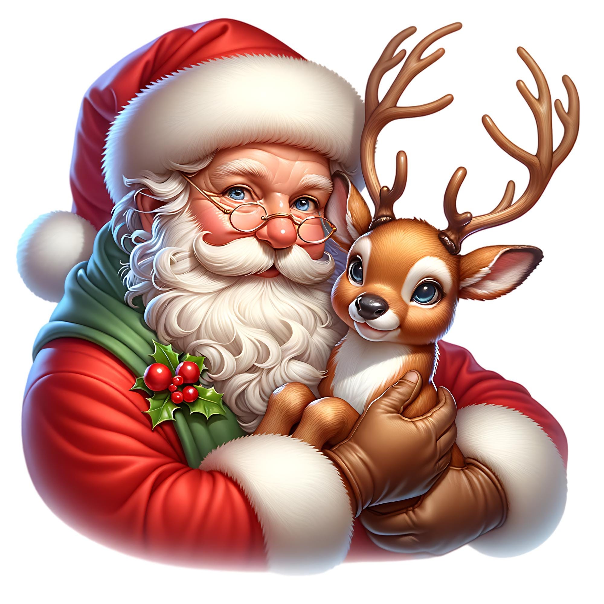 Santa Clipart | Santa Clipart Bundle | 11 High-quality Designs ...